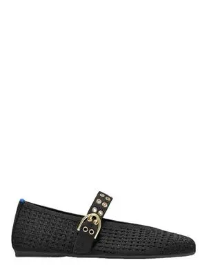 Rothy's The Max Buckle Mary Jane - Black Mesh