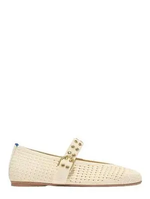 Rothy's The Max Buckle Mary Jane Off White Mesh