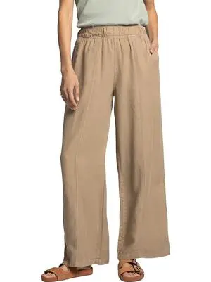 THREAD & SUPPLY June Wide-leg Pants - Lemon Pepper