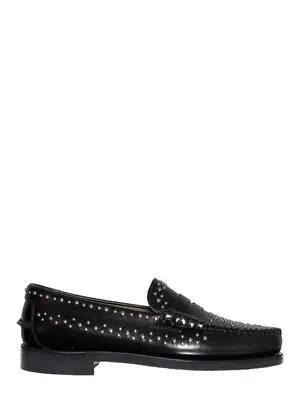 SEBAGO Dan Studded Penny Loafer - Black
