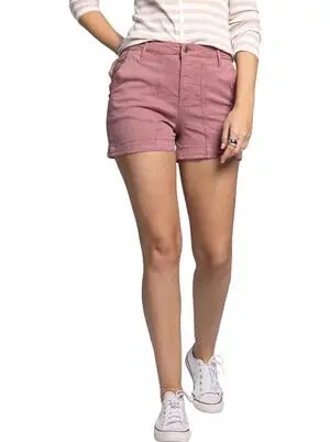 THREAD & SUPPLY Loretta High Rise Shorts - Rose
