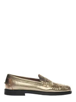 SEBAGO Dan Metallic Penny Loafer - Gold