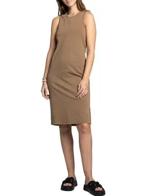 THREAD & SUPPLY Kendari Sleeveless Cotton Dress - Toffee