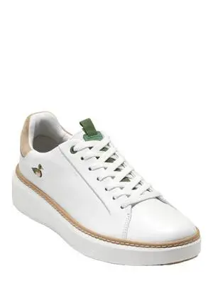 Cole Haan Grandpro Topspin Waterproof Golf Shoe - Optic White/ Myrtle