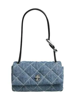 Marc Jacobs The Mini Dual Diamond Quilted Denim Shoulder Bag - Light Wash Indigo