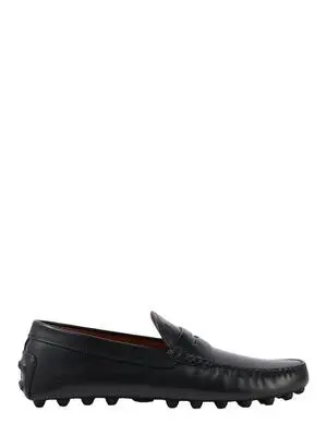 TOD'S Gommino Bubble Leather Driving Shoes - Black