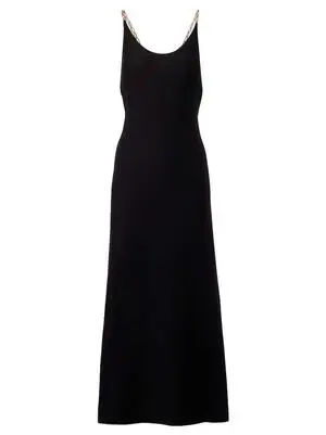 Gabriela Hearst Adeona Chain-detail Silk Maxi Dress - Black