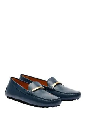 TOD'S Gommino Barretta Leather Loafers