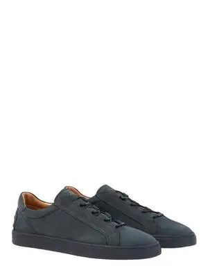 TOD'S Leather Sneakers With Lace-up Closure - Blue