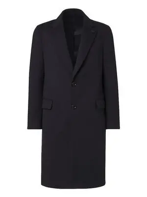 LARDINI Virgin Wool Overcoat - Blue