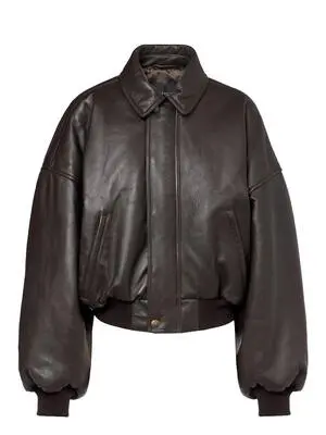 BALENCIAGA Round Taxi Leather Jacket