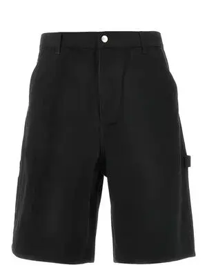 AWAKE NY Cotton Bermuda Shorts - Black