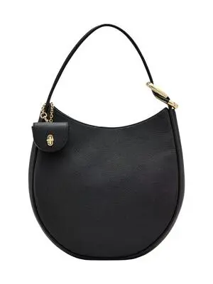 Marc Jacobs The Leather Crescent Dual Shoulder Bag - Black