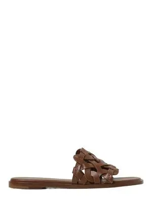 GIANVITO ROSSI Flat Sandals - Brown