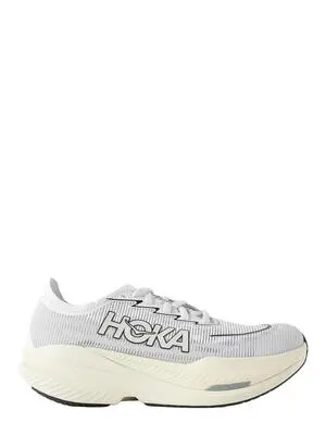 Hoka Rubber-trimmed Mesh Sneakers - Gray