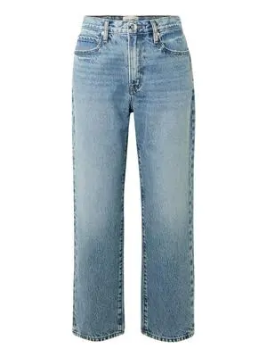 FRAME The Hang Mid-rise Straight-leg Jeans - Blue