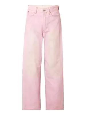 Acne Studios 1981 Mid-rise Wide-leg Jeans - Pink