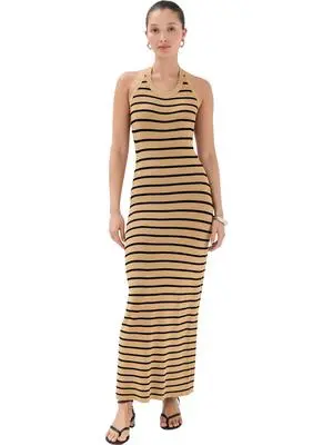 Proenza Schouler Meryl Maxi Dress - Khaki Multi