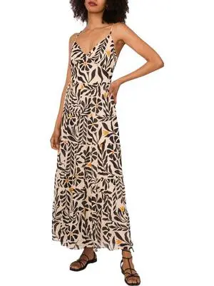 1.State Tiered Maxi Sundress - Sunflower