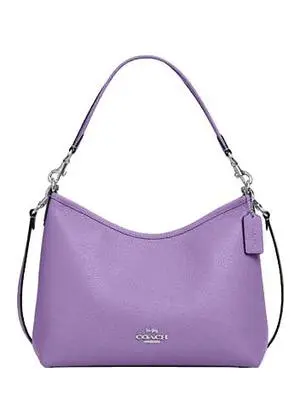 COACH OUTLET Laurel Shoulder Bag Pebbled Leather/silver/iris