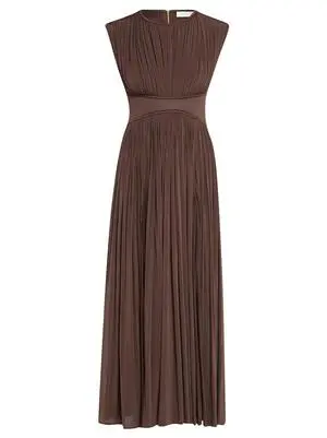 Zimmermann Illuminate Column Dress - Chocolate