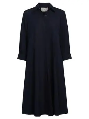 TWP Jennys Gown Maxi Shirt Dress Midnight
