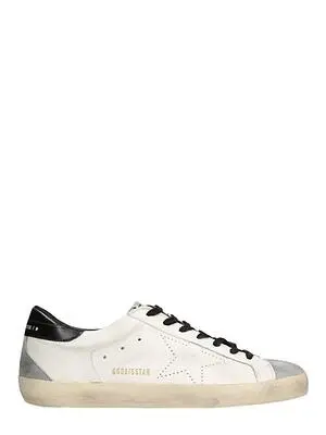 GOLDEN GOOSE Super Star Leather Low-top Trainers - Blk/white