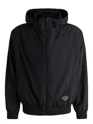 Hugo Logo-print Windbreaker Jacket - Black