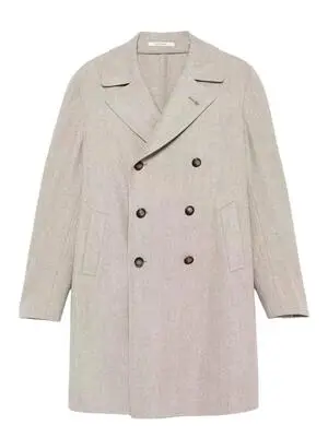 Tagliatore Double-breasted Coat - Neutrals