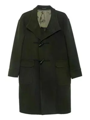 Tagliatore Long Duffle Coat - Green