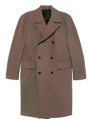 Tagliatore Double-breasted Coat - Brown