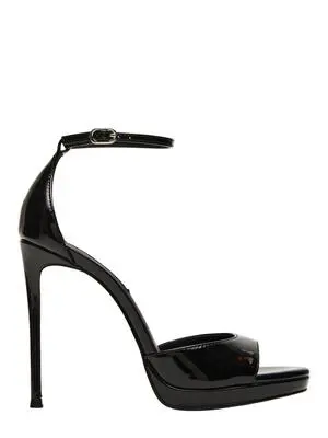 Steve Madden Wiley Stiletto Heels - Black Patent