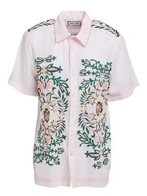 Paul & Joe Floral-print Cotton Shirt - Pink