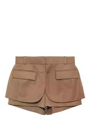 Monse Layered Shorts - Brown
