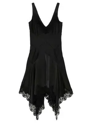 Monse Triangle Laced Mini Dress - Black