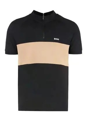 BOSS Colour-block Polo Shirt - Black