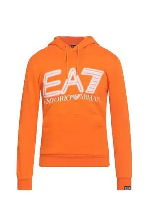 EA7 Cotton-elastane Sweatshirt - Orange