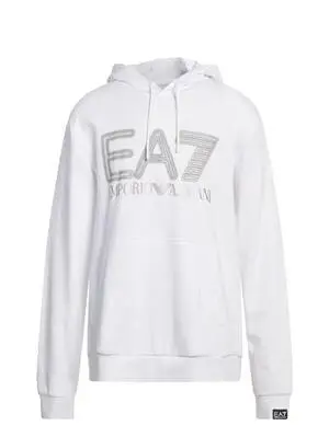 EA7 Cotton-elastane Sweatshirt - White