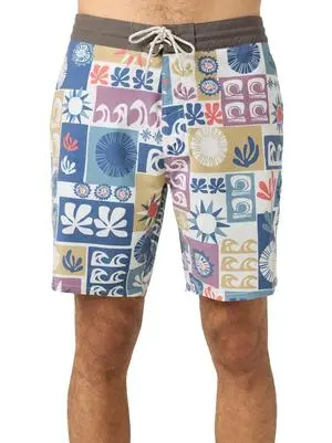 O'Neill Printed Board Shorts - White Multi