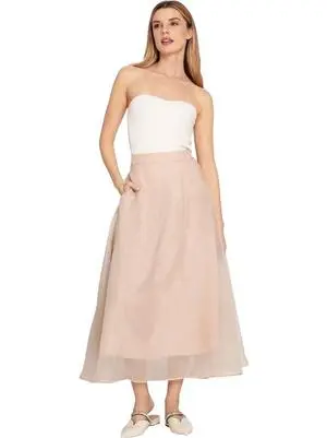 BELLE & BLOOM Organza Ballet Skirt - Dusty Rose