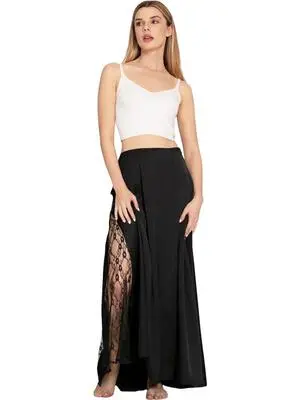 BELLE & BLOOM California Dreamin' Maxi Skirt - Black