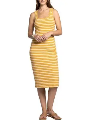 THREAD & SUPPLY Jenna Stripe Tank Dress - Yellow White