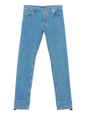 Gucci Logo Patch Jeans - Blue