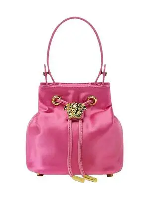 Versace Mini La Medusa Drawstring Bucket Bag - Pink