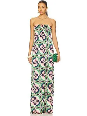 Misa Divina Printed Maxi Dress - Prismatic Tile