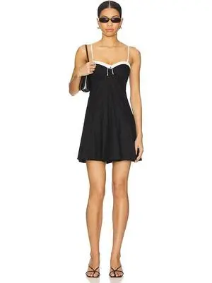 ELODIE THE LABEL Hailey Mini Dress - Black & White