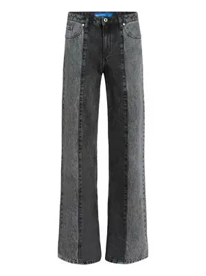 Karl Lagerfeld Relaxed Blocked Jeans - Grey