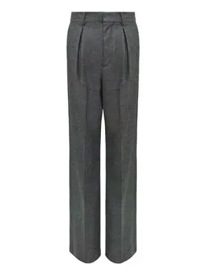 MAISON MARGIELA Virgin Wool Trousers - Grey