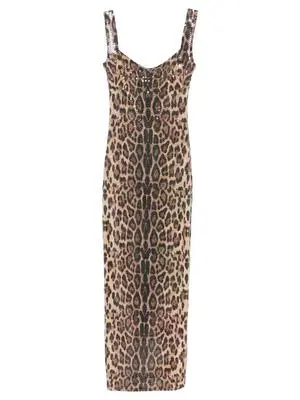 ATU BODY COUTURE Leopard-print Midi Dress - Brown