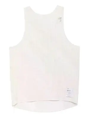 Satisfy Logo-print Tank Top - Neutrals